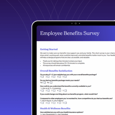 Top Employee Benefits Survey Questions | Selerix